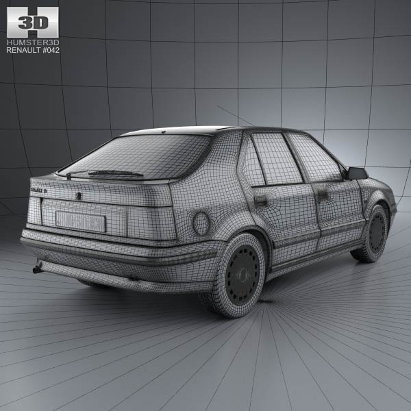 Renault 19 5-door hatchback 1988 3D Model – High-Quality Download | Car3D.net