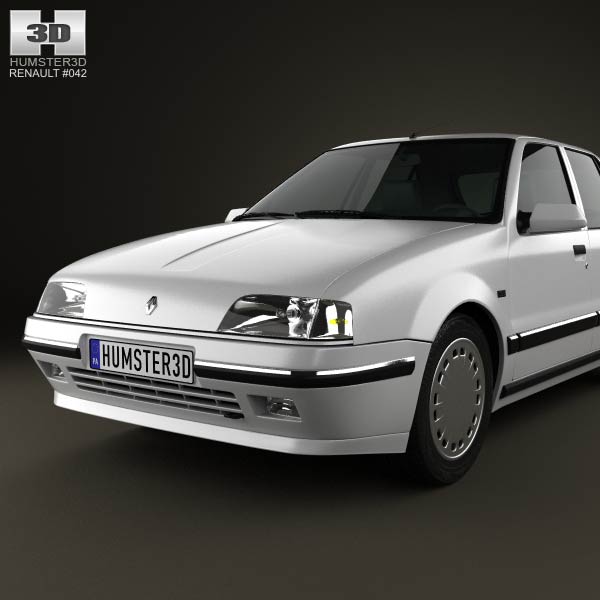 Renault 19 5-door hatchback 1988 3D Model – High-Quality Download | Car3D.net