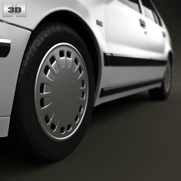 Renault 19 5-door hatchback 1988 3D Model – High-Quality Download | Car3D.net