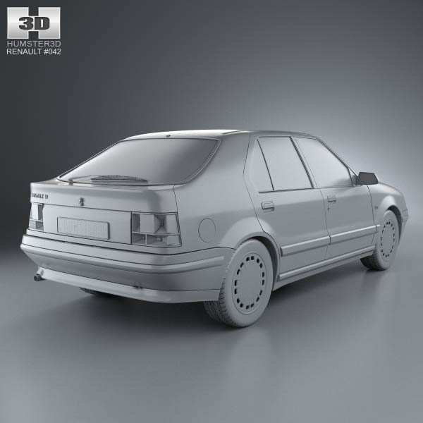Renault 19 5-door hatchback 1988 3D Model – High-Quality Download | Car3D.net