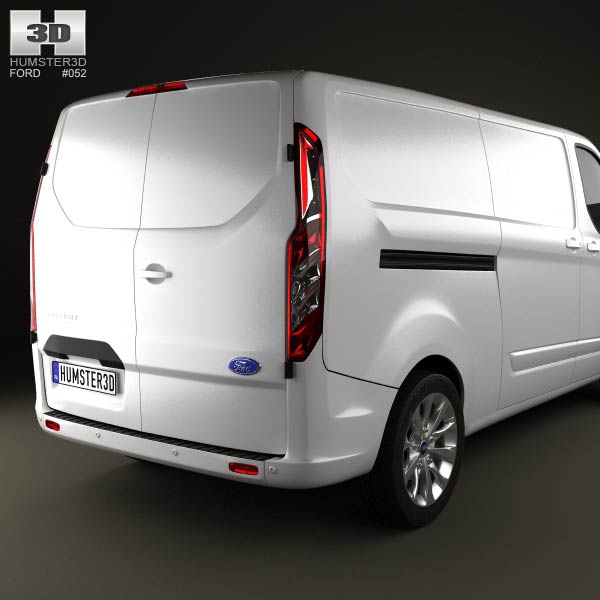 Ford Transit Custom LWB 2012 3D Model – High-Quality Download | Car3D.net