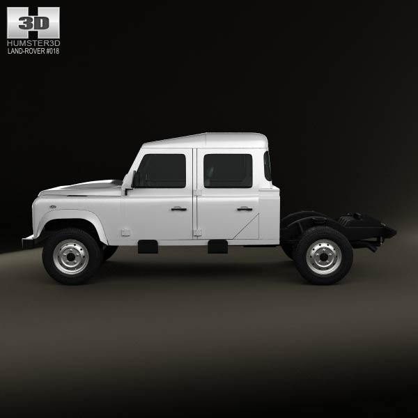 Land Rover Defender 130 Double Cab Chassis 2011 3D Model – High-Quality ...