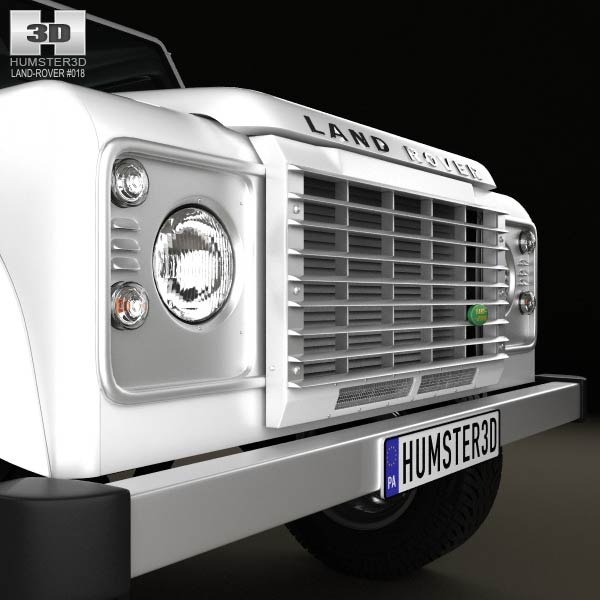 Land Rover Defender 130 Double Cab Chassis 2011 3D Model – High-Quality ...