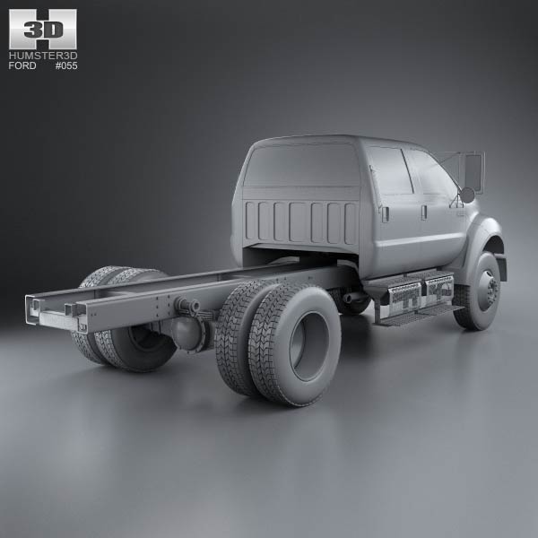 Ford F-650 / F-750 Double Cab Chassis 2012 3D Model – High-Quality ...
