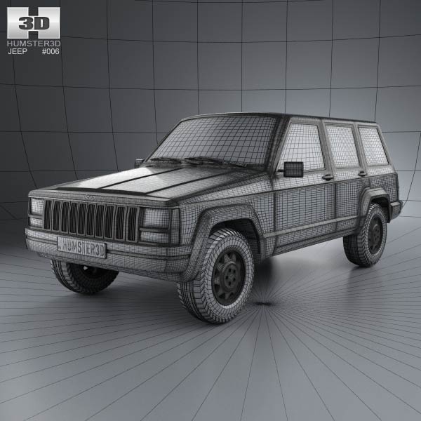 Jeep Cherokee XJ 4-door 2001 3D Model – High-Quality Download | Car3D.net