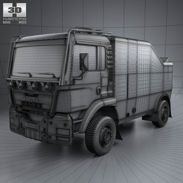 MAN TGS Rally Truck 2012 3D Model – High-Quality Download | Car3D.net