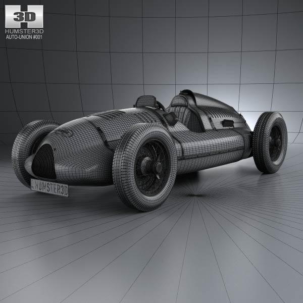 Auto Union Type D 1938 3D Model – High-Quality Download | Car3D.net