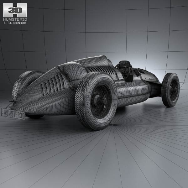 Auto Union Type D 1938 3D Model – High-Quality Download | Car3D.net