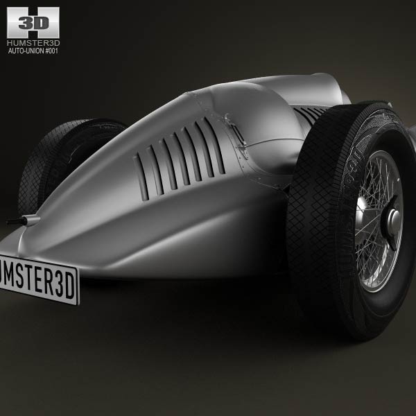 Auto Union Type D 1938 3D Model – High-Quality Download | Car3D.net