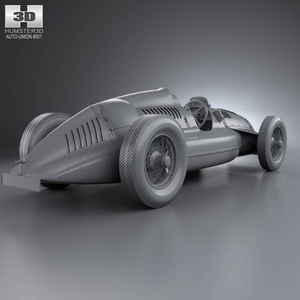 Auto Union Type D 1938 3D Model – High-Quality Download | Car3D.net