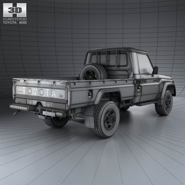 Toyota Land Cruiser (J79) Single Cab 2007 3D Model – High-Quality ...