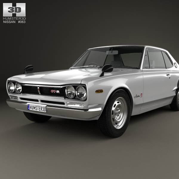 Nissan Skyline (C10) GT-R Coupe 1970 3D Model – High-Quality Download ...