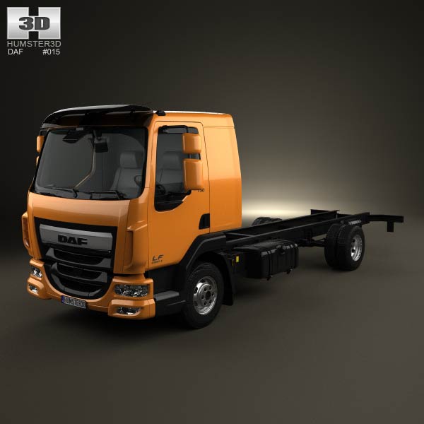 DAF LF Chassis Truck 2013 3D Model – High-Quality Download | Car3D.net