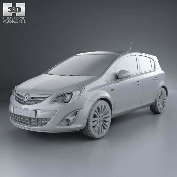 Vauxhall Corsa (D) 5-door 2010 3D Model – High-Quality Download | Car3D.net