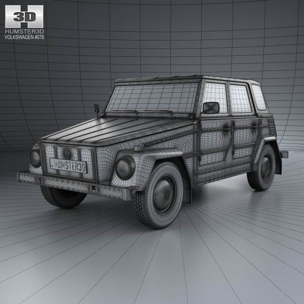 Volkswagen Type 181 1973 3D Model – High-Quality Download | Car3D.net