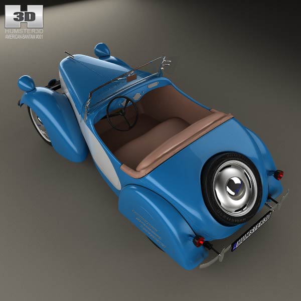 American Bantam Model 62 Deluxe Roadster 1939 3D Model – High-Quality ...