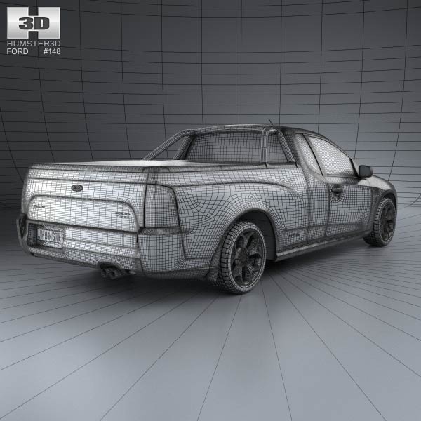 Ford FG Falcon XR6 UTE 2011 3D Model – High-Quality Download | Car3D.net