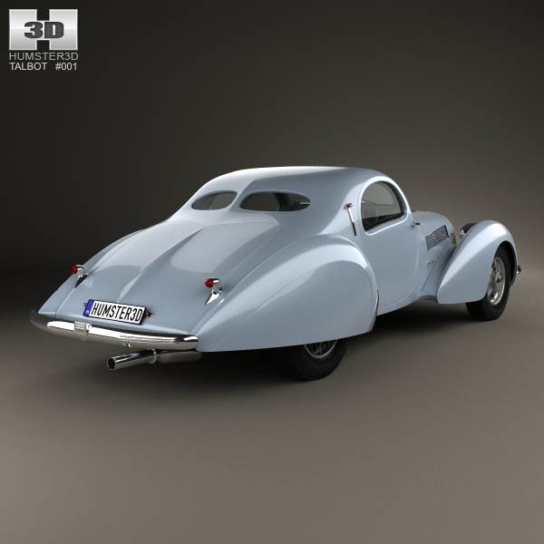 Talbot-Lago Teardrop Coupe 1938 3D Model – High-Quality Download ...