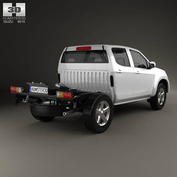 Isuzu D-Max Double Cab Chassis 2012 3D Model – High-Quality Download ...