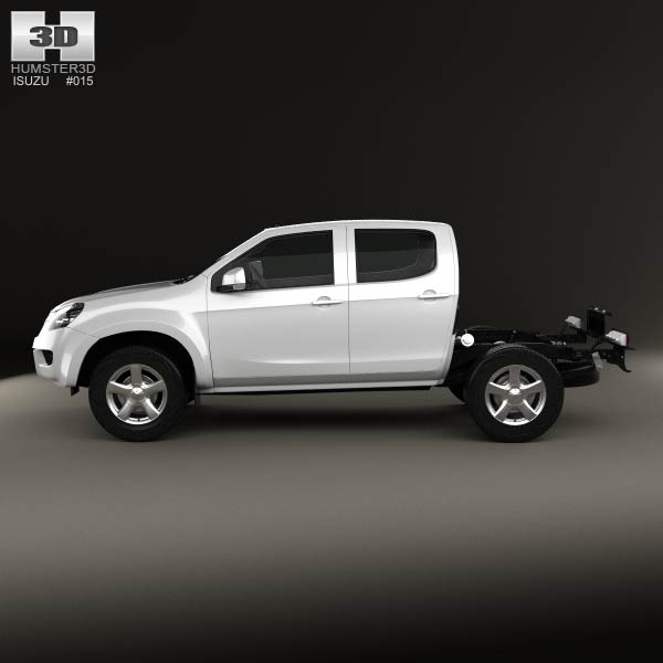 Isuzu D-Max Double Cab Chassis 2012 3D Model – High-Quality Download ...