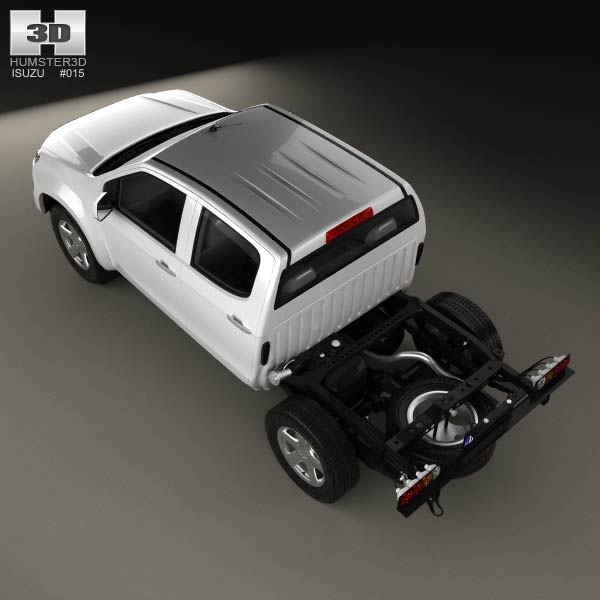 Isuzu D-Max Double Cab Chassis 2012 3D Model – High-Quality Download ...