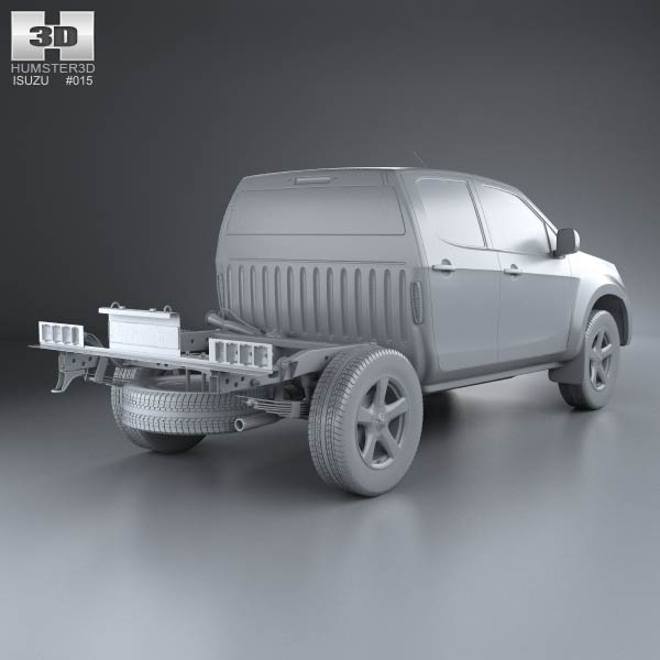 Isuzu D-Max Double Cab Chassis 2012 3D Model – High-Quality Download ...