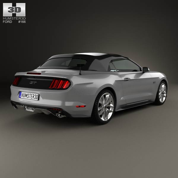 Ford Mustang convertible 2015 3D Model – High-Quality Download | Car3D.net