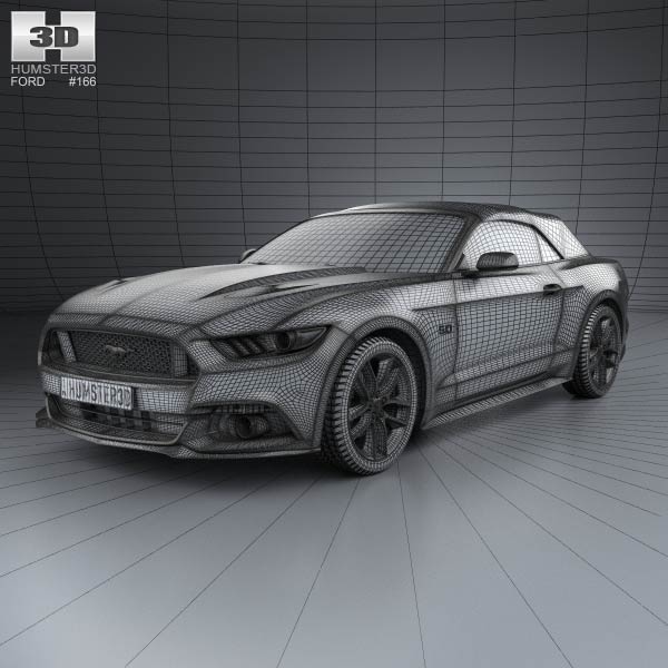 Ford Mustang convertible 2015 3D Model – High-Quality Download | Car3D.net